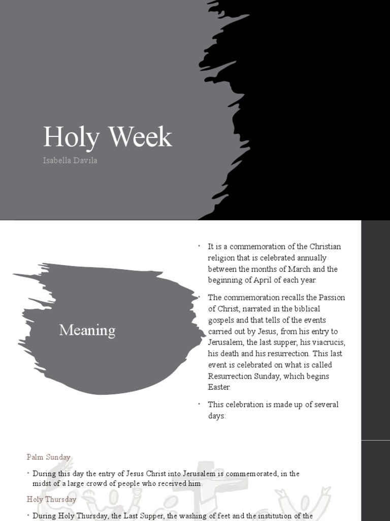Holy Week | PDF