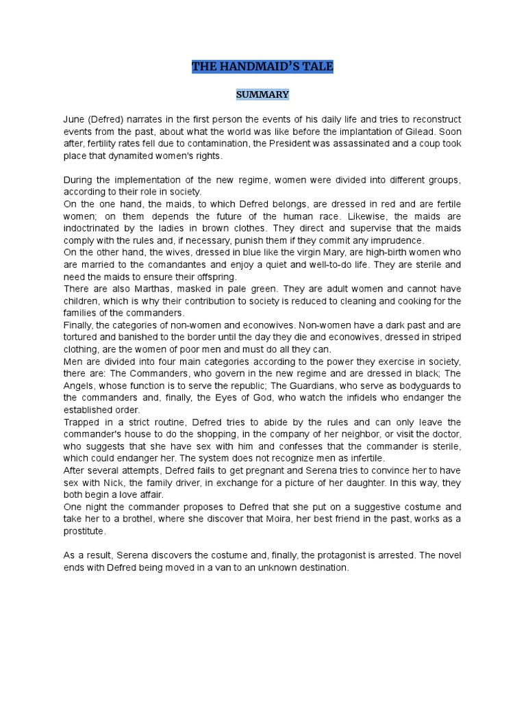 The Handmaid's Tale | PDF