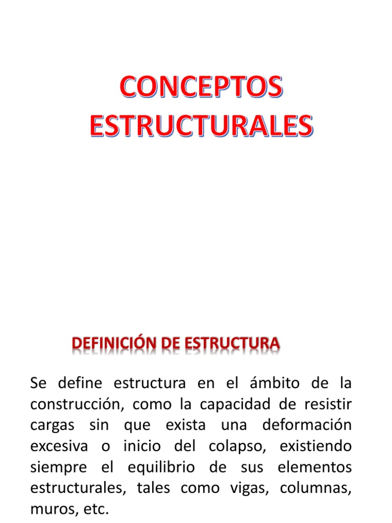 07 Conceptos Estructurales | PDF