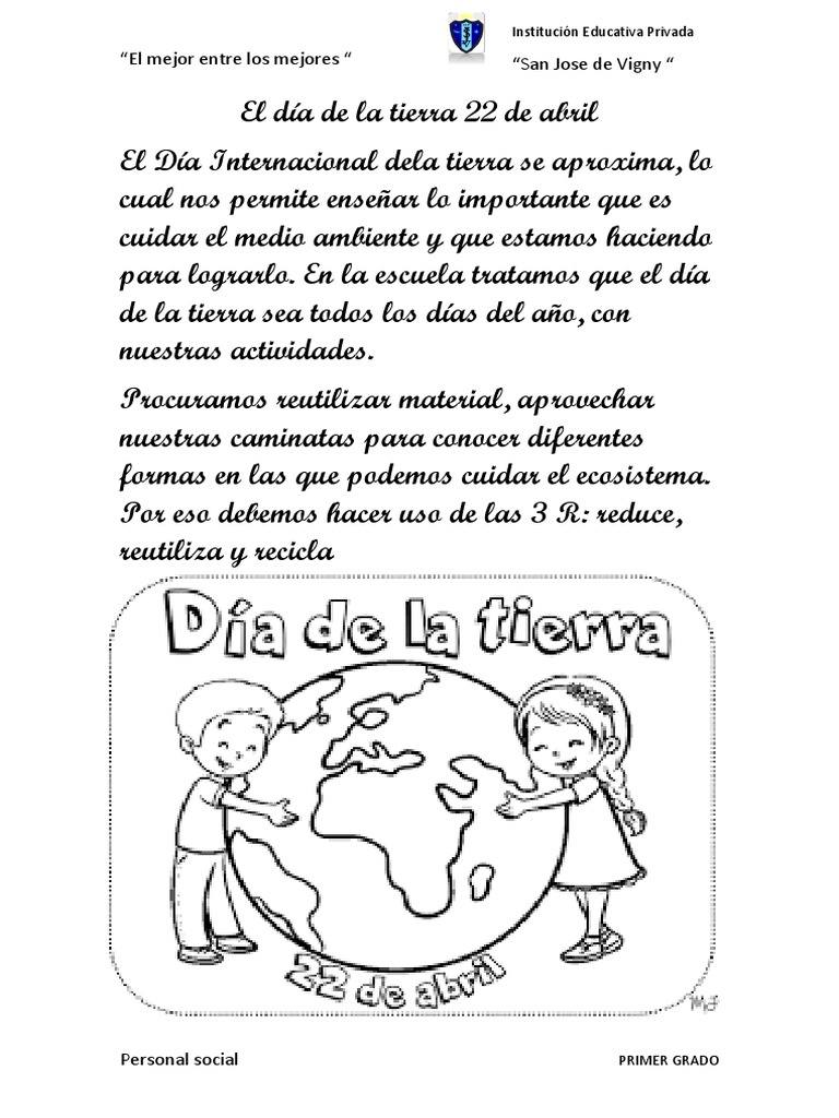 El Día de La Tierra 22 de Abril Fecha Civica | PDF | Américas ...