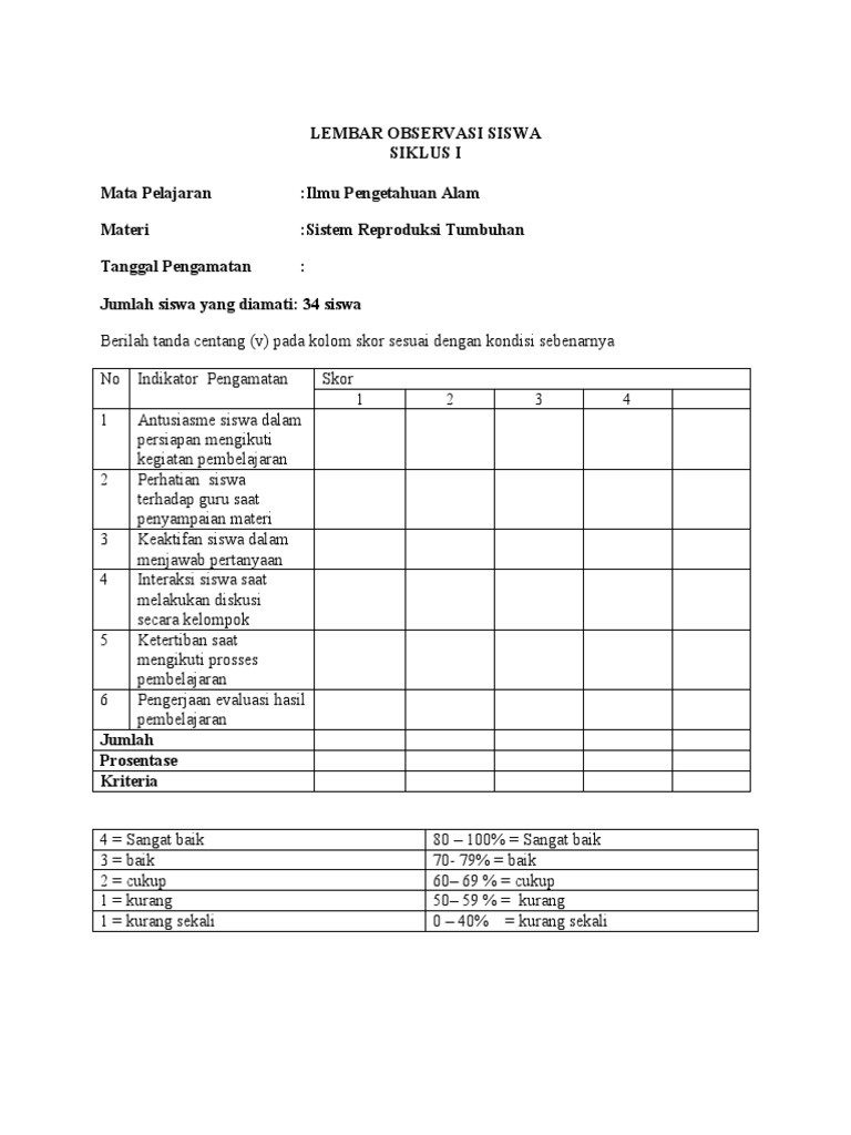 Indikator Penilaian | PDF