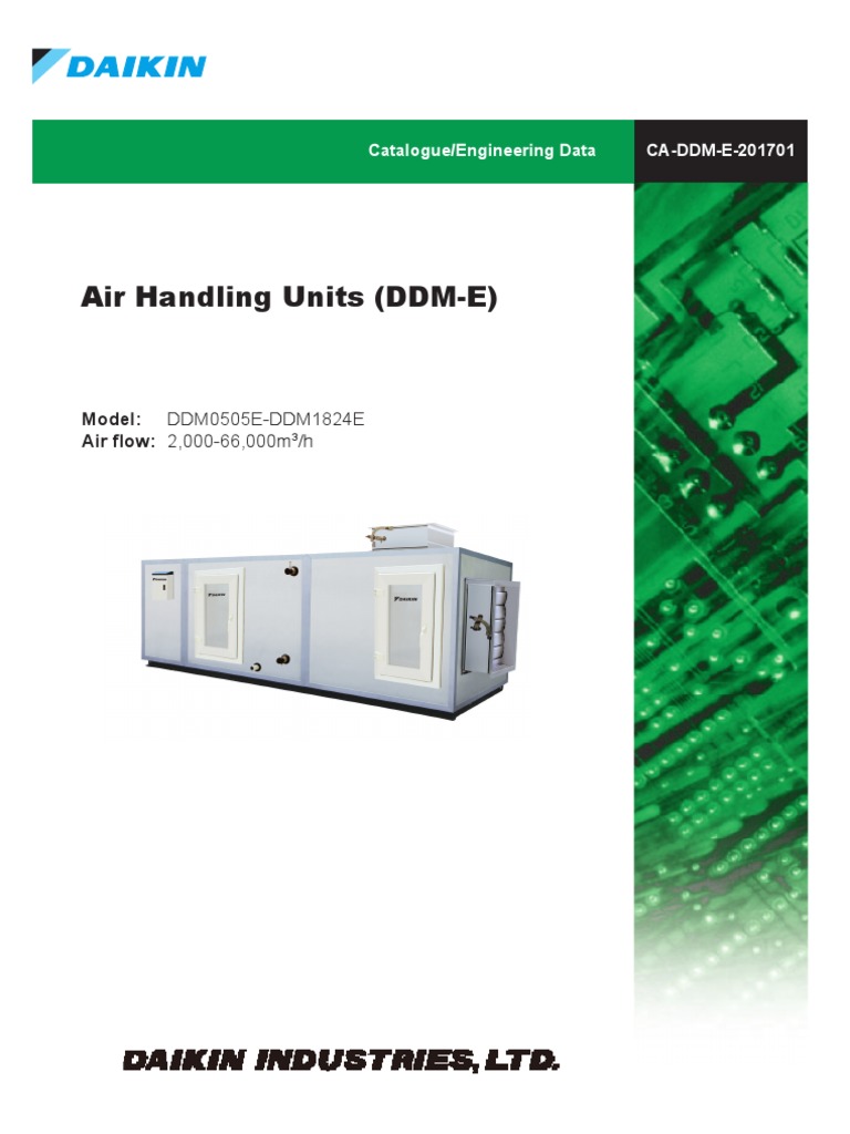 Air Handling Units DDM E 201701 | PDF | Heat Transfer | Heat