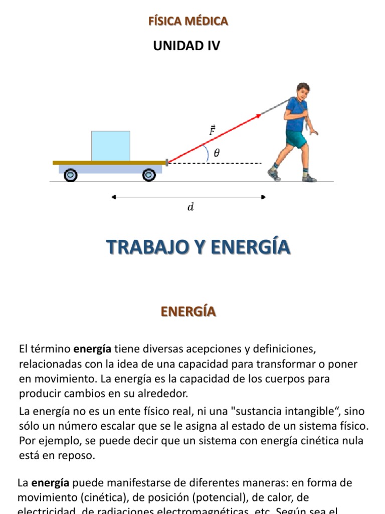 Unidad 4 Trabajo y Energia | PDF | Energía potencial | Fuerza