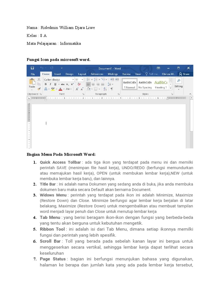 Tugas Informatika. | PDF