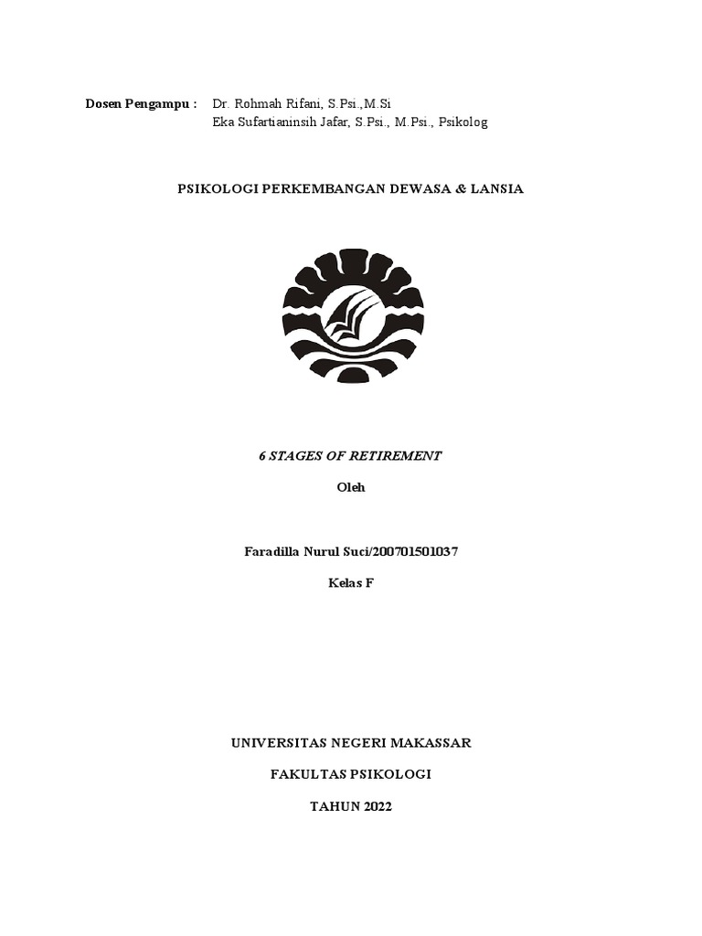 Enam Tahap Masa Pensiun | PDF | Pengembangan Diri