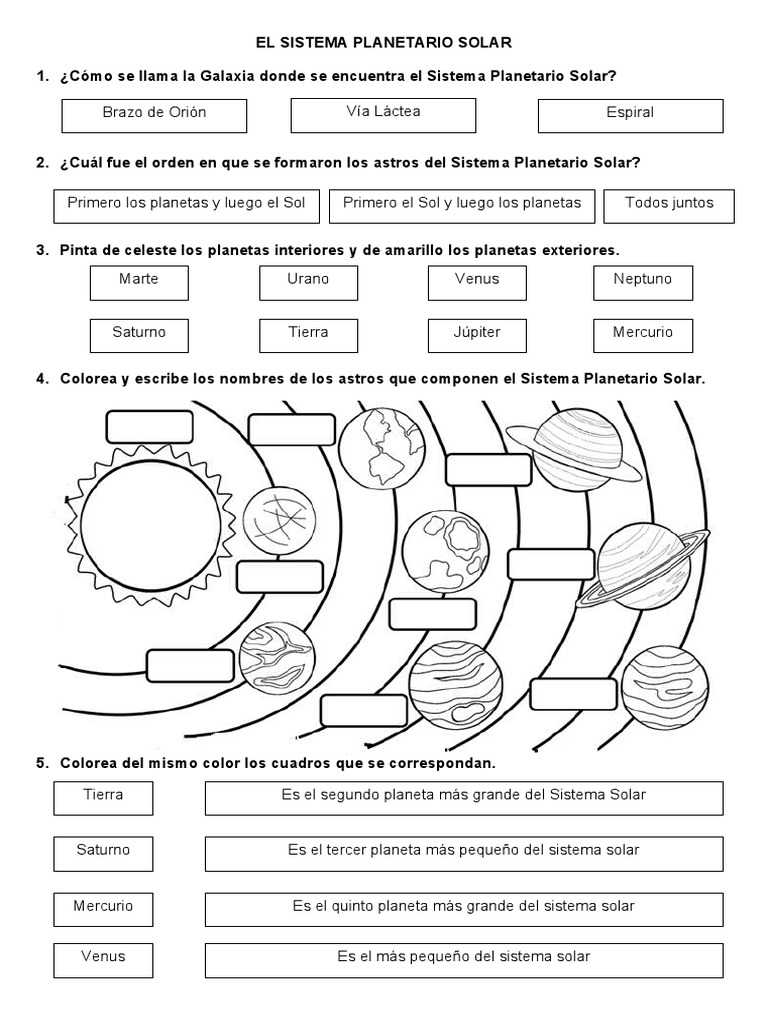 El Sistema Planetario Solar | PDF