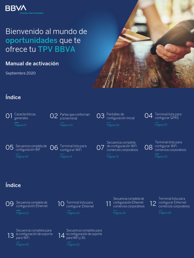 Configuración WiFi Terminal BBVA | PDF | Protocolos de internet | Wifi