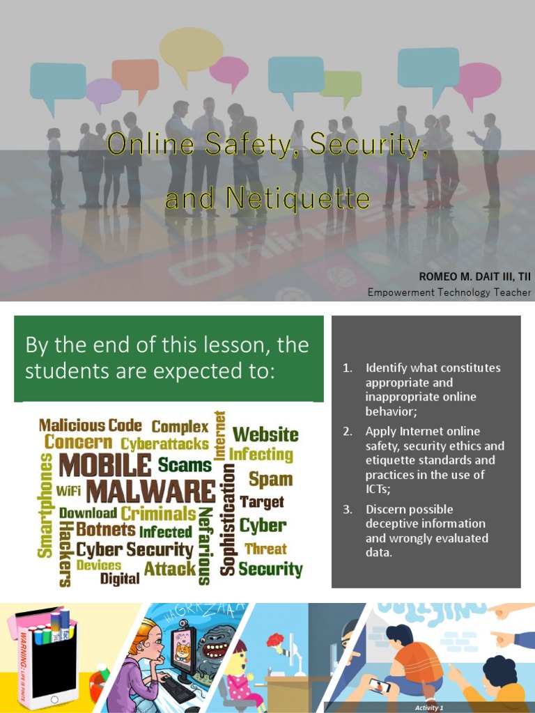 Online Safety, Security, Ethics and Netiquette | PDF | Malware | Computer Virus
