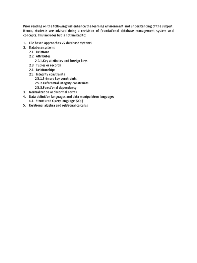 Prior Reading On The Following Will Enhance The Learning Environment | PDF