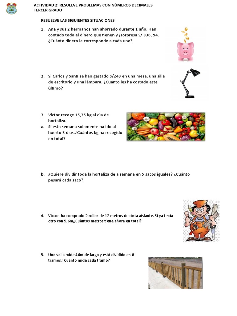 Actv 2 Tercero | PDF