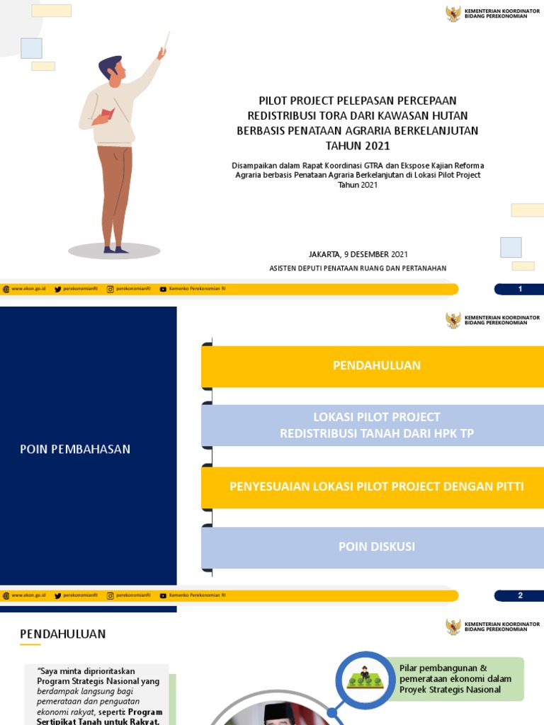 Paparan Asdep PRP Ekon - Proposal Pilpro HPK TP 091221 Rev | PDF