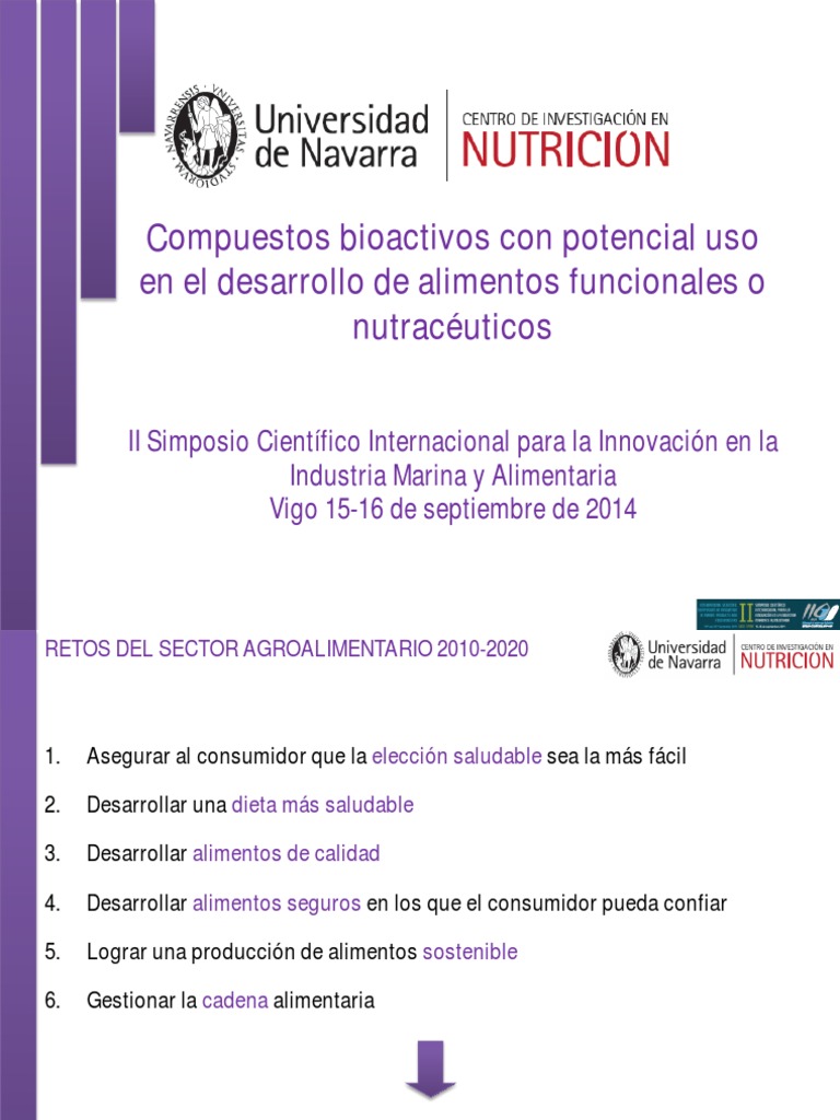 Compuestos Bioactivos Con Potencial Uso en El Desarrollo de Alimentos ...