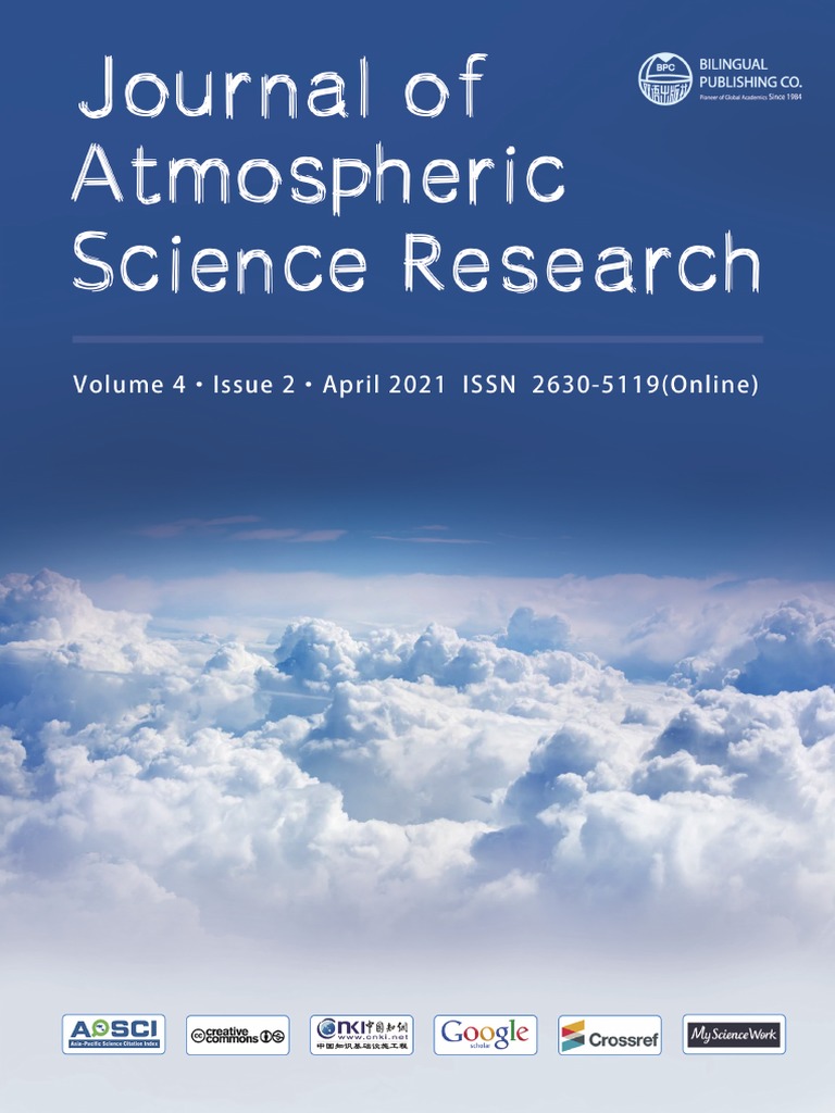 Journal of Atmospheric Science Research - Vol.4, Iss.2 April 2021 ...