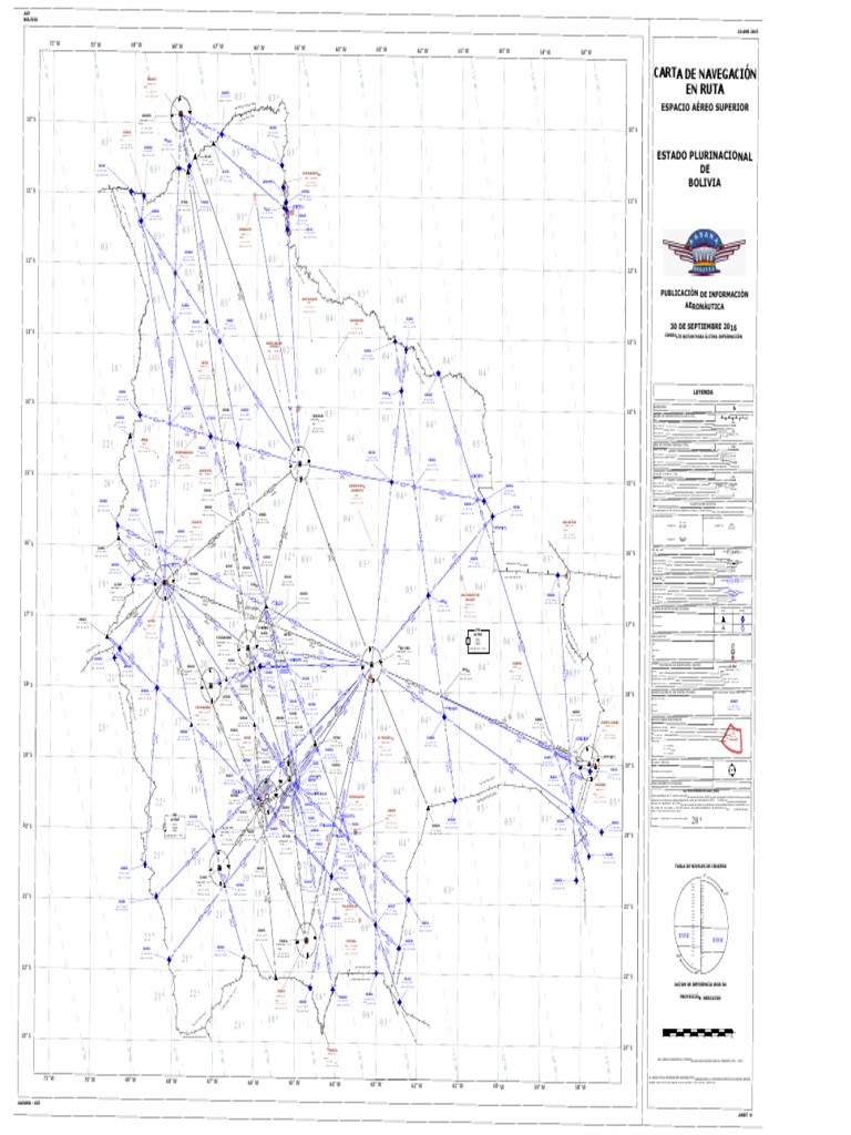 Carta de Navegación en Ruta Espacio Aereo Superior SLLF | PDF