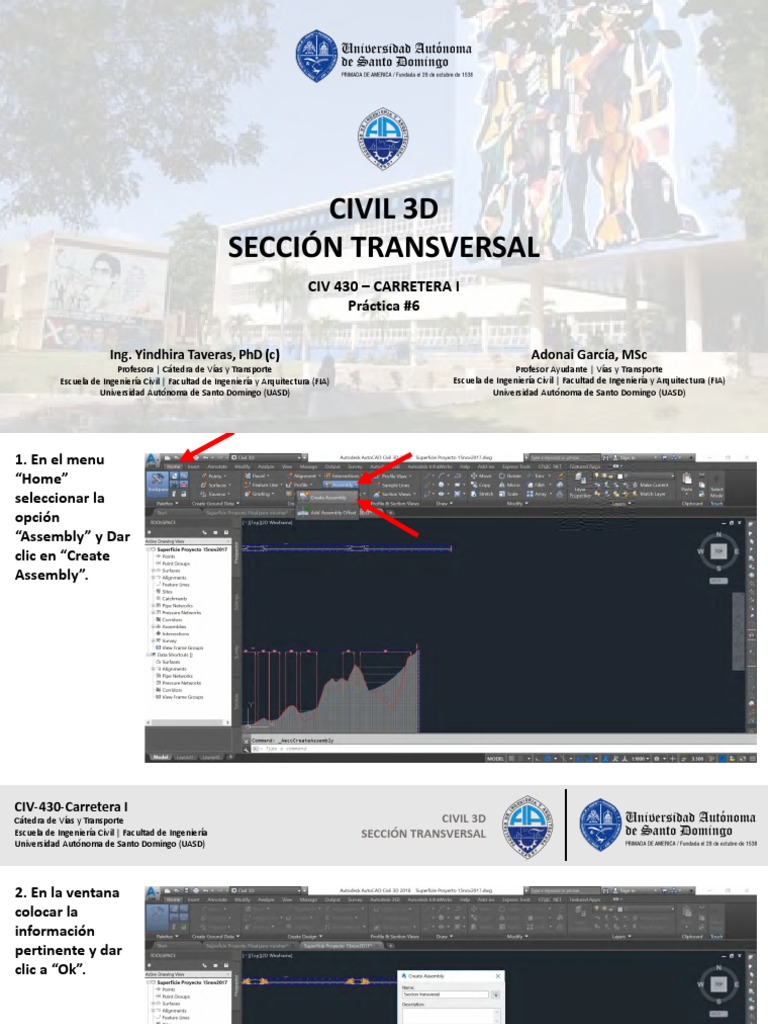 Sección Transversal en Civil 3D | PDF