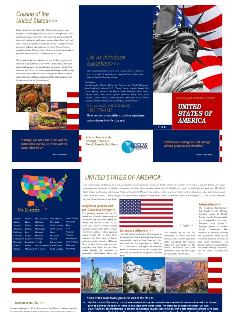 Brochure USA | PDF | The United States | North America