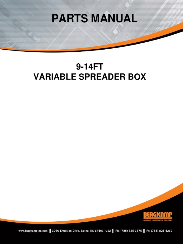 Caja Bergkamp VSB14-14B (Parts Manual) | PDF | Legal Liability | Legal ...