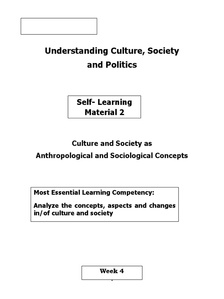 Ucsp SLM 2 | PDF | Family | Sociology