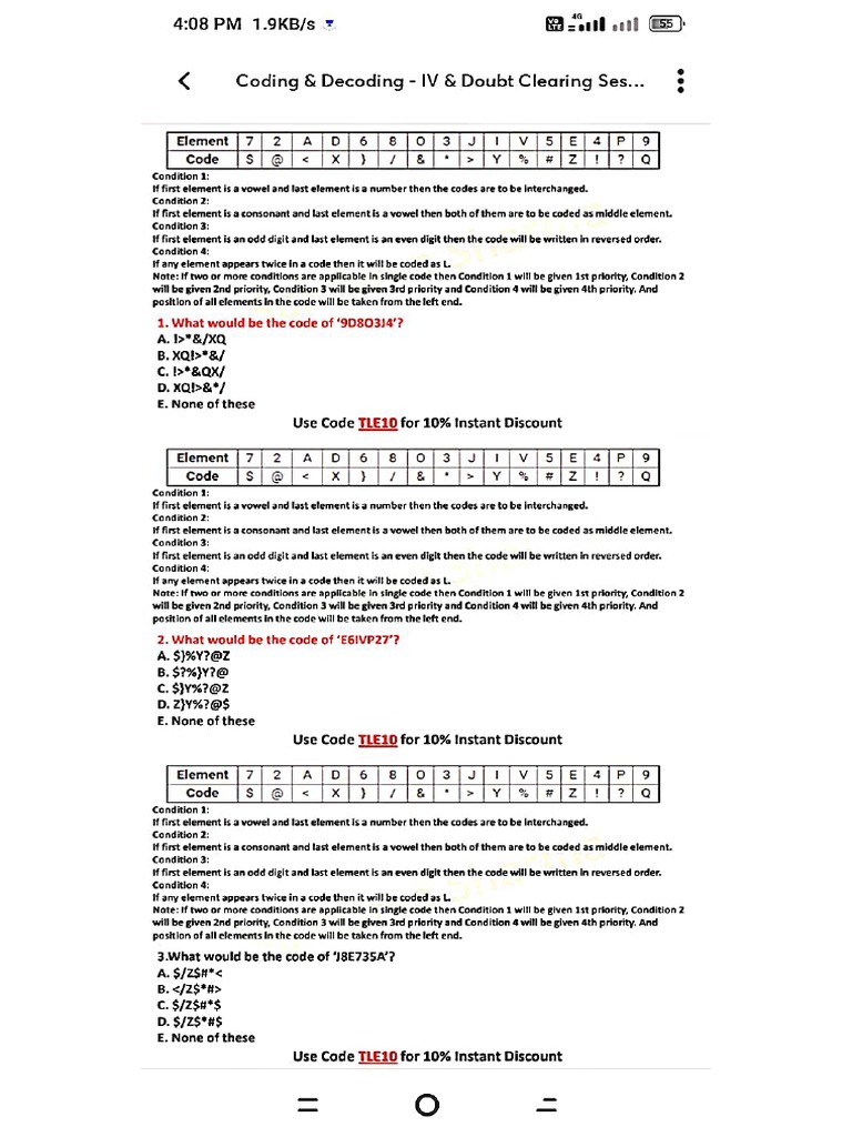 Conditional and Binary Coding | PDF