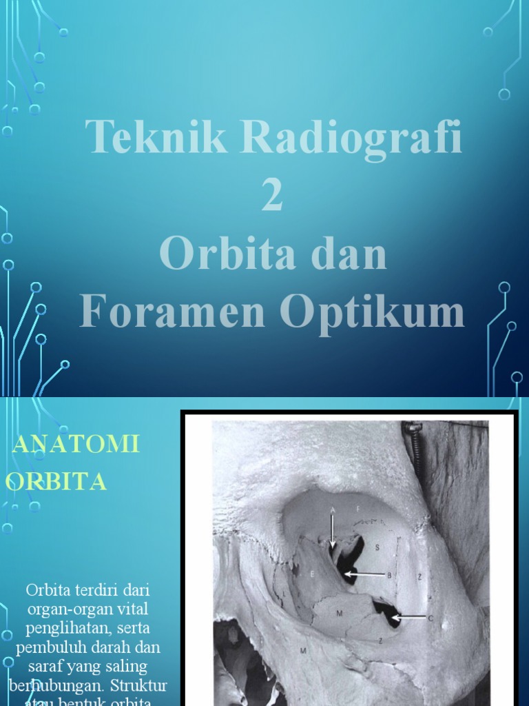 Teknik Radiografi Orbita dan Foramen Optikum | PDF