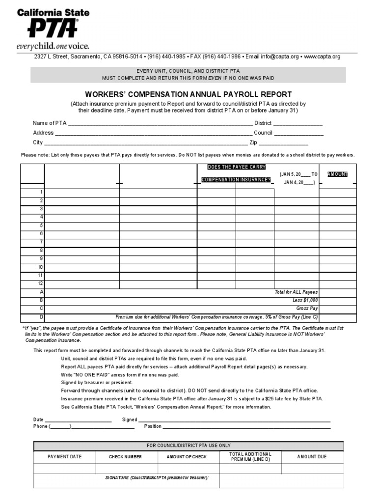 Payroll Report Template 3434 | PDF | Insurance | Payments
