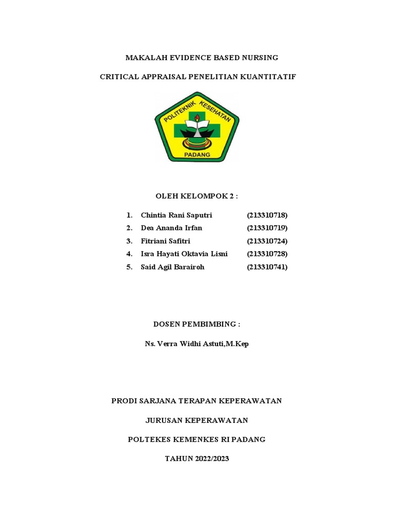 Contoh EBN dalam Keperawatan | PDF