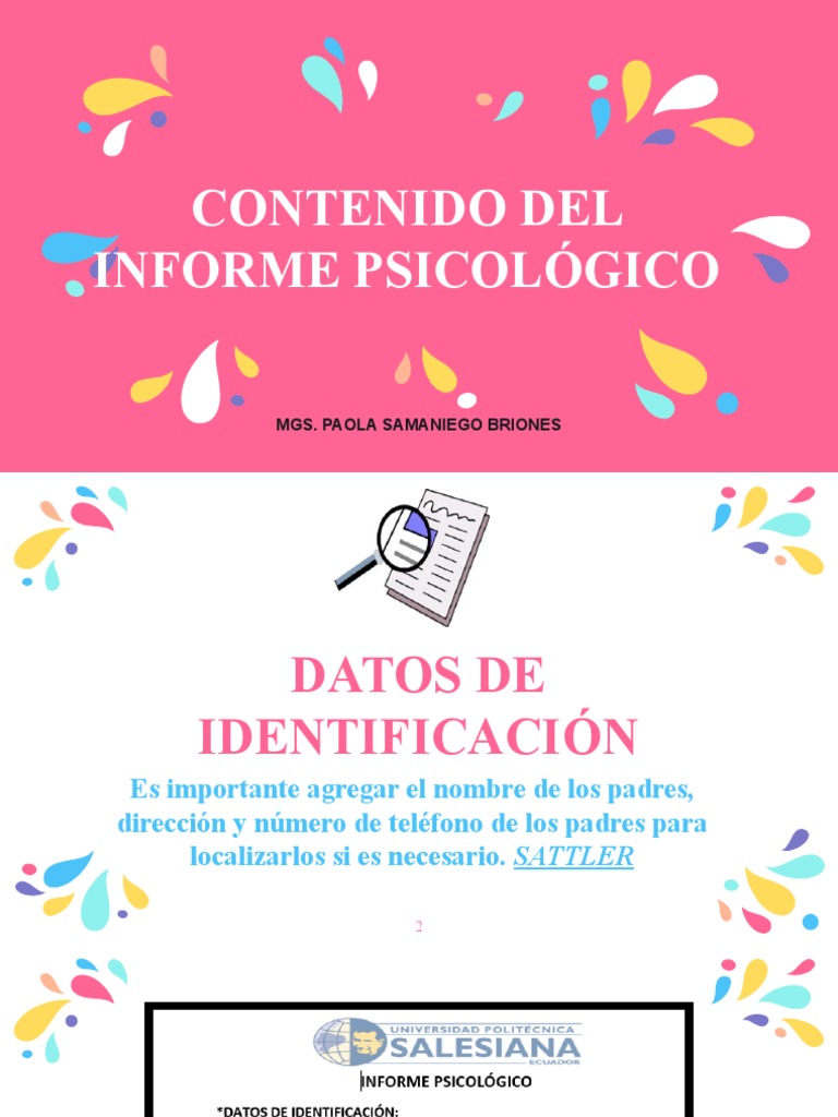 Diapositiva 21 2p Contenido Del Informe | PDF