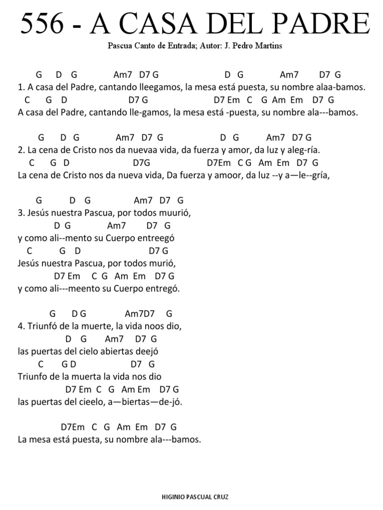 556-A Casa Del Padre | PDF | Pascua de Resurrección | Cristo (título)