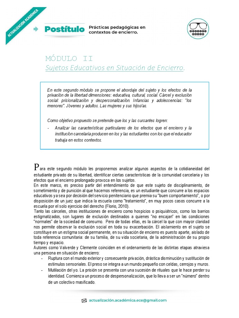 Modulo II - Clase Asincronica | PDF | Prisión | Mujer