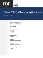 Tarea 8.2 Problemas y Aplicaciones | PDF