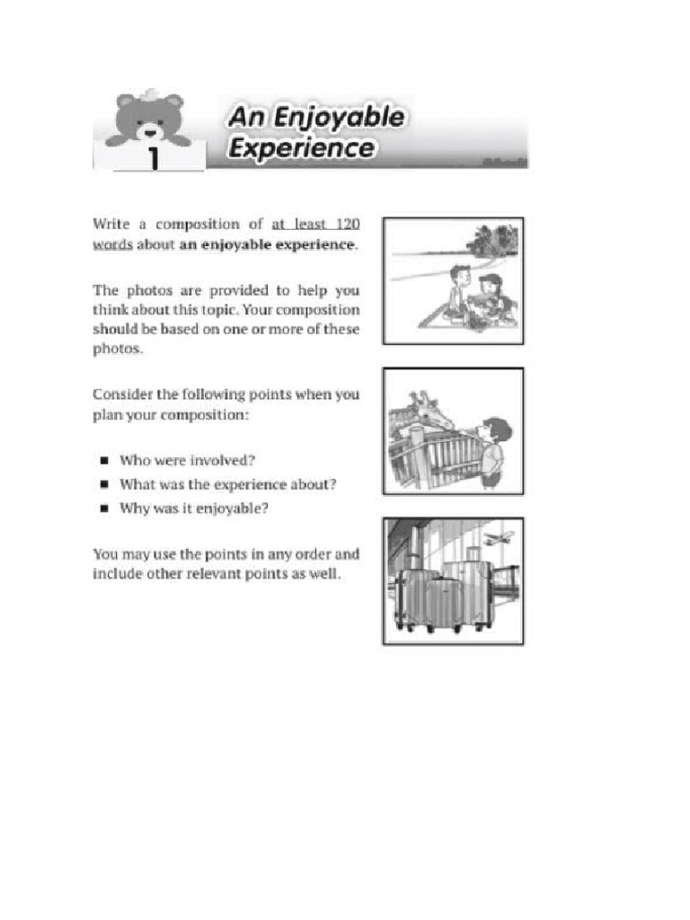 P4 English Composition Practice 2 - An Enjoyable Experience | PDF