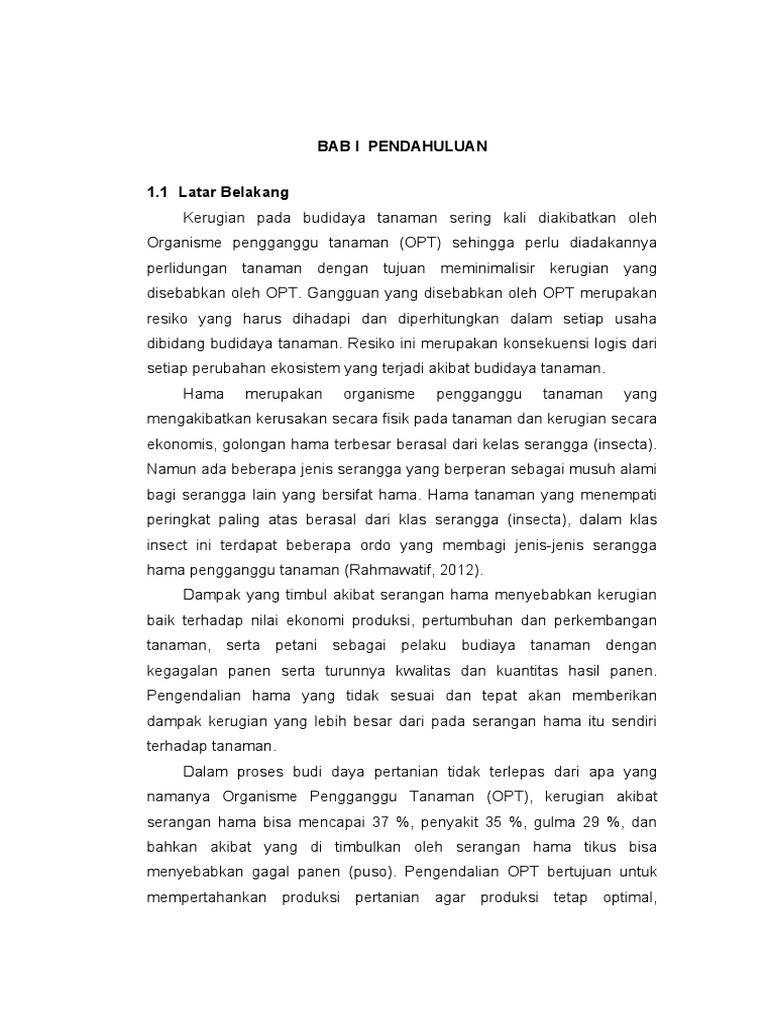 Pengendalian Hama Tanaman Efektif | PDF