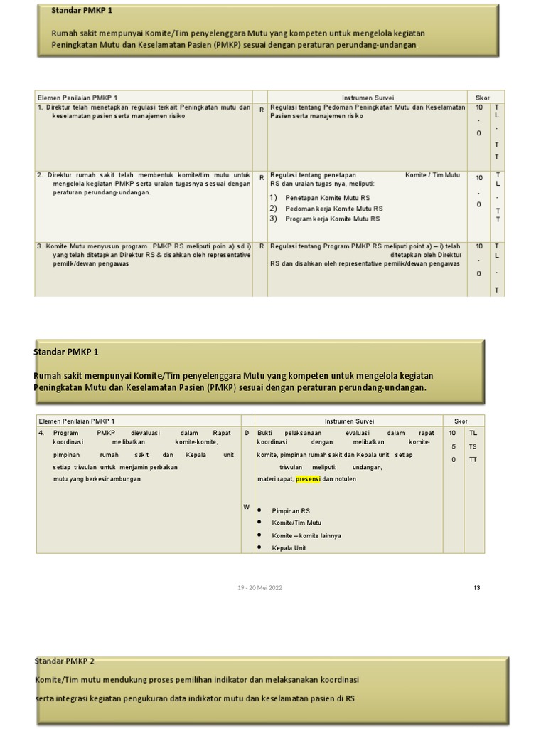 Optimalisasi PMKP Rumah Sakit | PDF