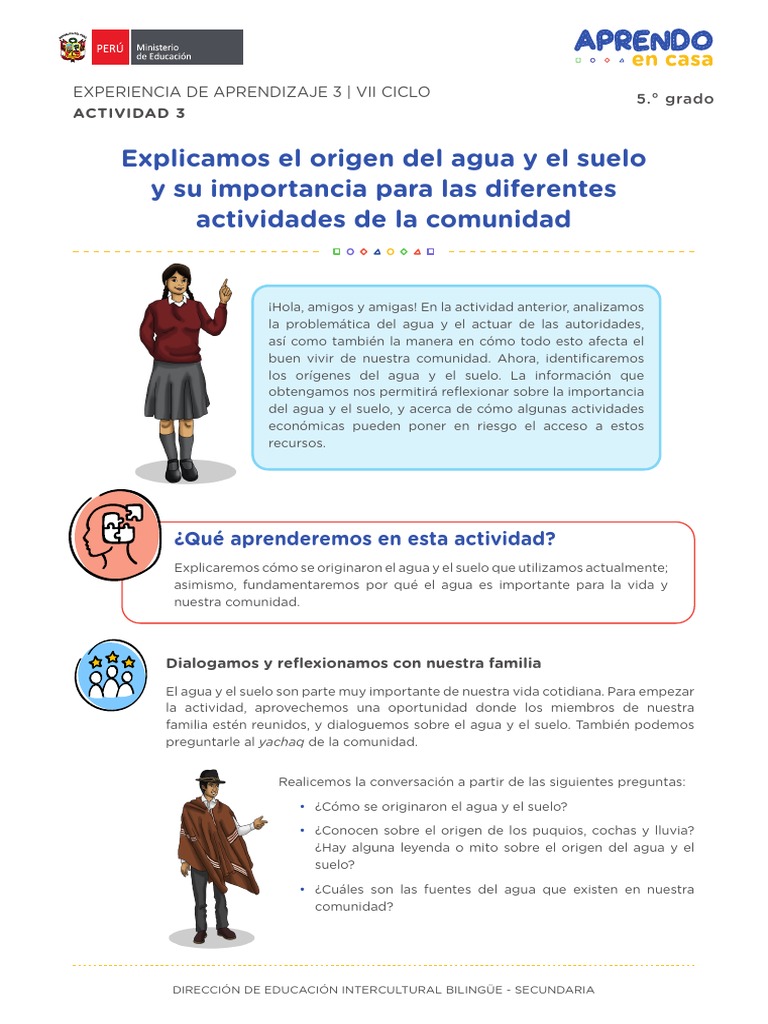 5 Aec3-Eib-Experiencia3-Desarrollo-Act3 | PDF | Agua | Aprendizaje
