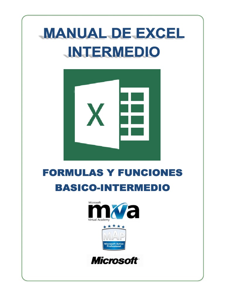 Manual Basico Excel Intermedio | PDF | Microsoft Excel | Hoja de cálculo