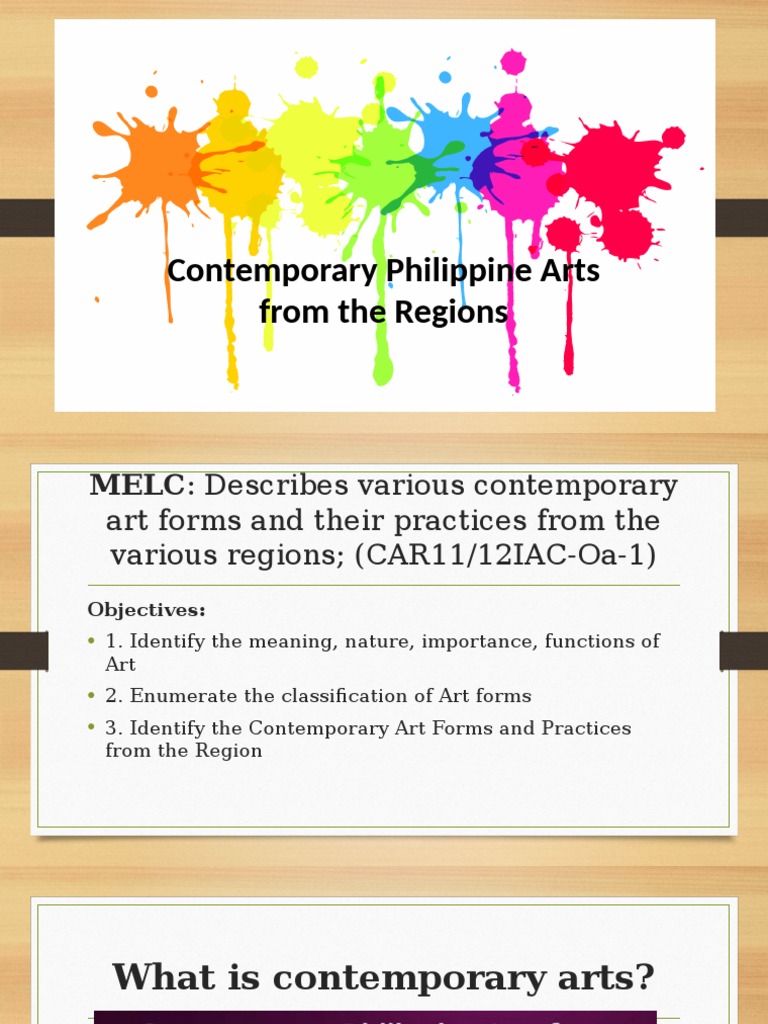 CPAR PPT Q3 Week 1 | PDF | Contemporary Art | Poetry