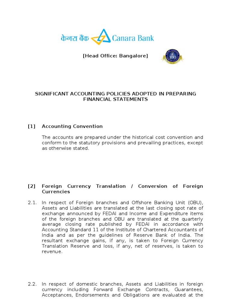 Accounting Policies | PDF | Depreciation | Book Value