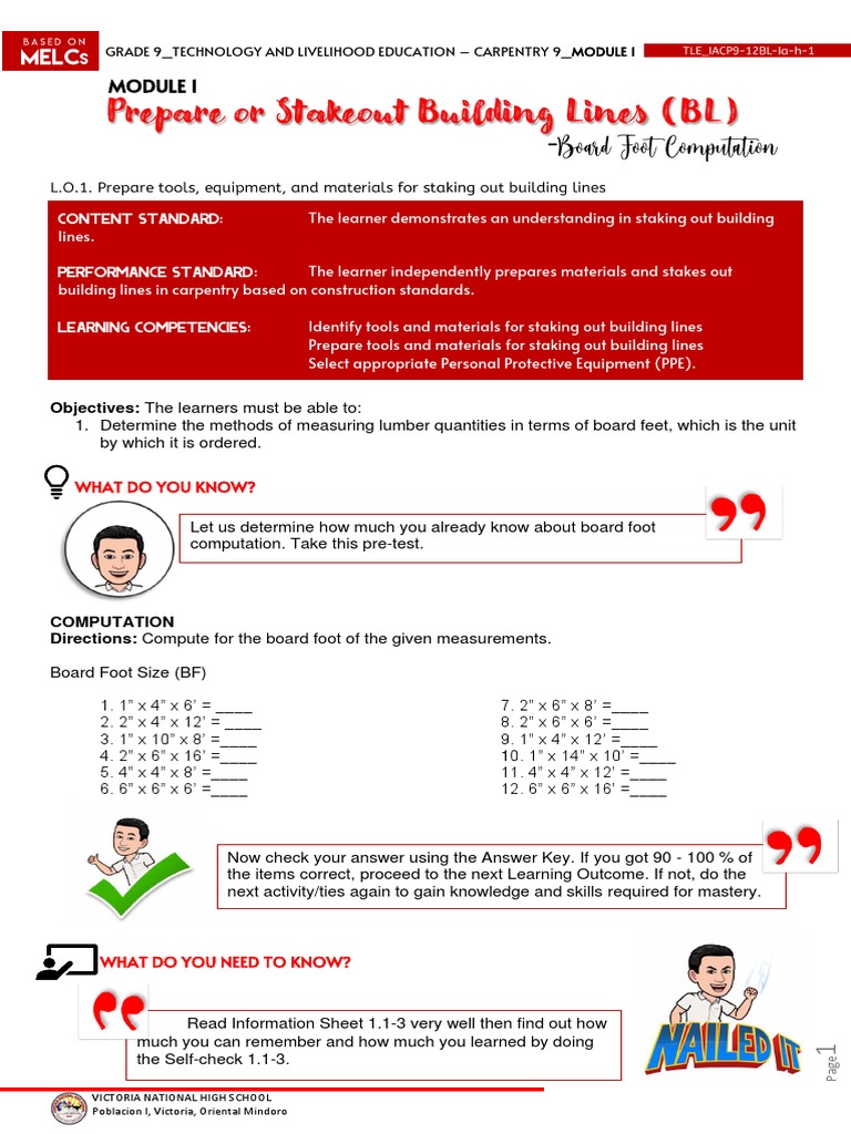 LESSON 3 - Board Foot Computation | PDF | Foot (Unit) | Learning