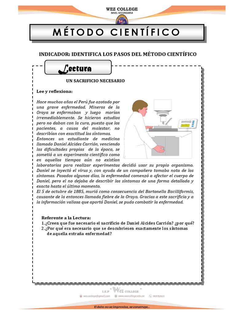 Metodo Cientifico | PDF | Experimentar | Método científico