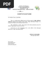 RSBSA Barangay Certificate | PDF
