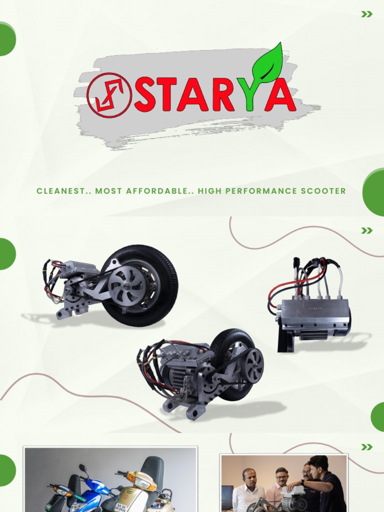 Starya Presentation | PDF | Electric Vehicle | Manufactured Goods
