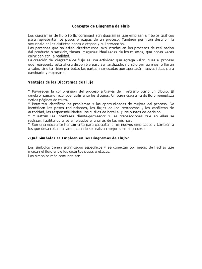Procedimiento para Elaborar Diagrama de Flujo | PDF
