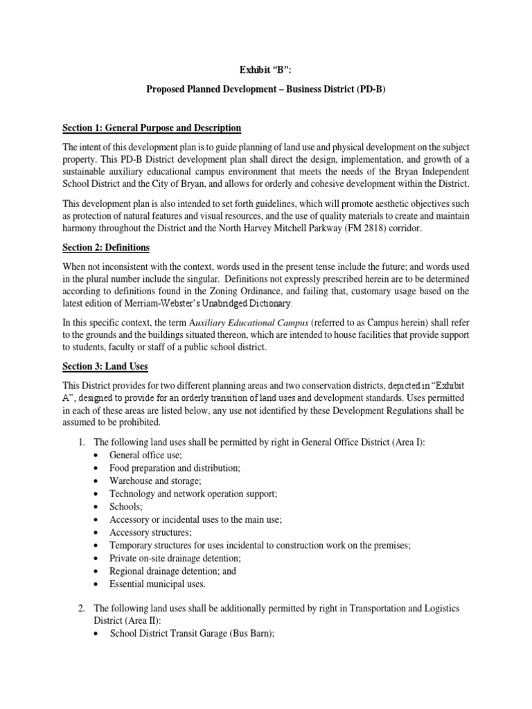 Bryan ISD Zoning Map and Related Documents | PDF | Wall | Brick