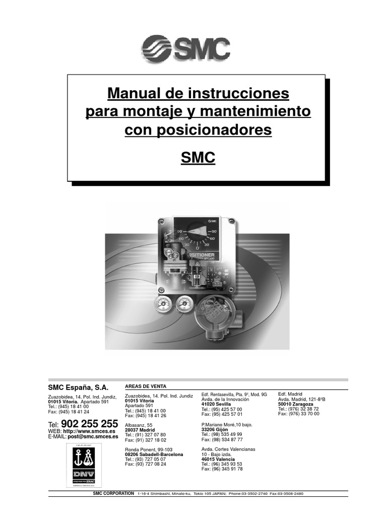 Manual de Posicionadores SMC IP6100/IP5100 | PDF | Solenoide | Acero