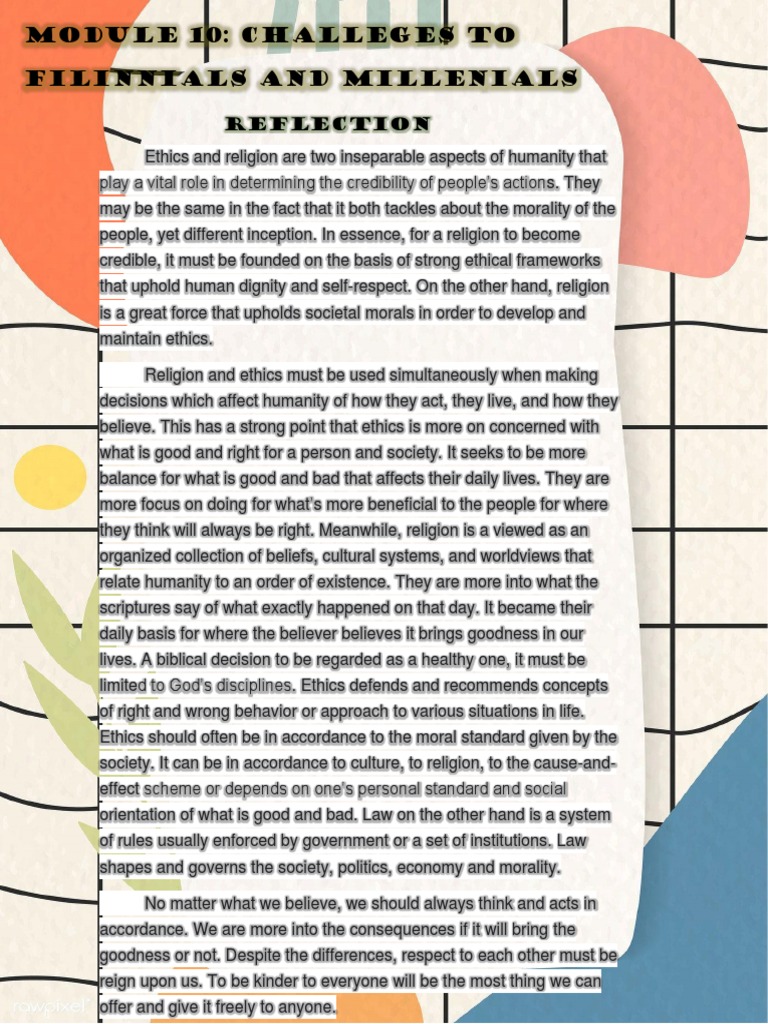 Module 10 | PDF | Morality | Good And Evil