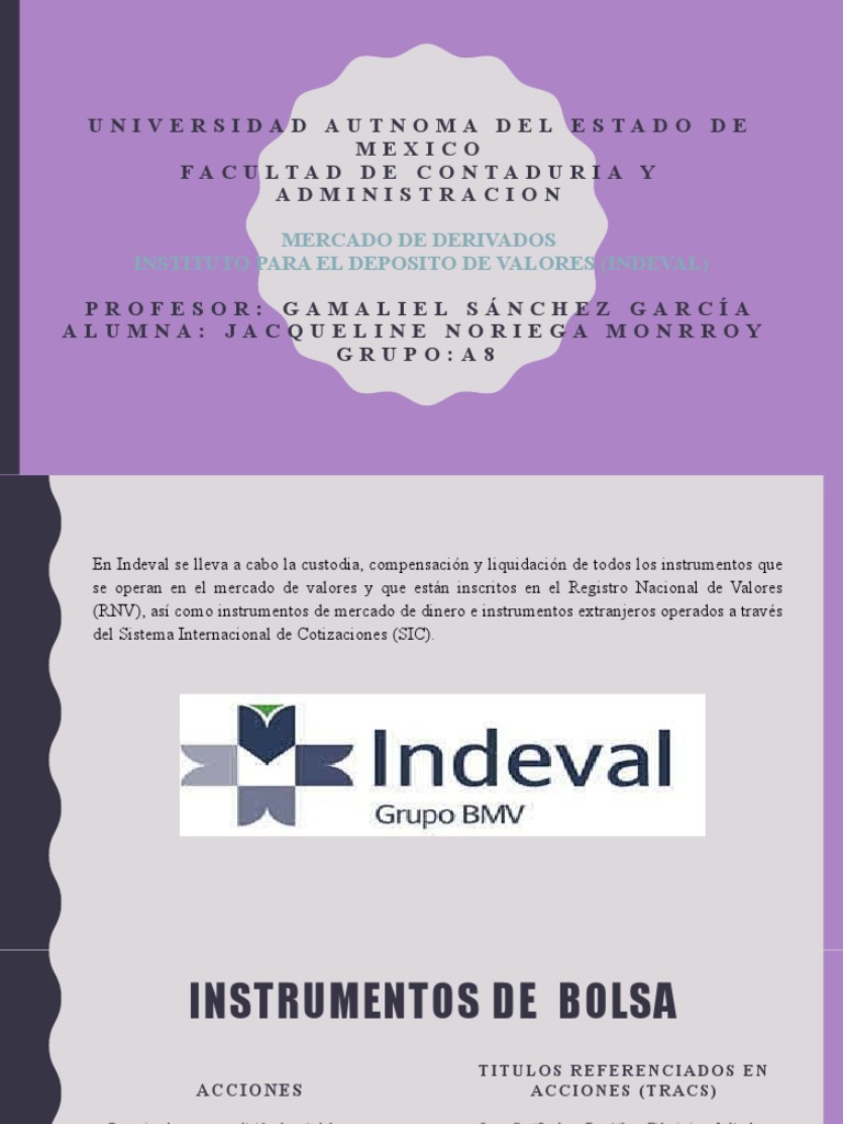 INDEVAL | PDF | Interés | Tasas de interés