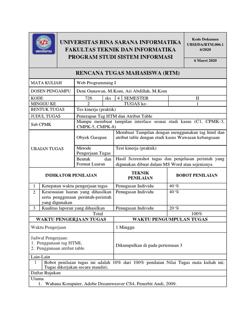 RTM Web Programming | PDF
