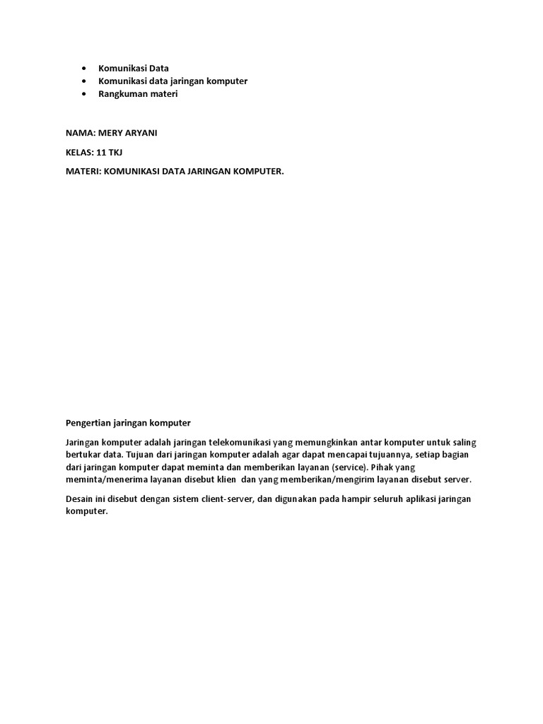 File Presentasi Komunikasi Data | PDF