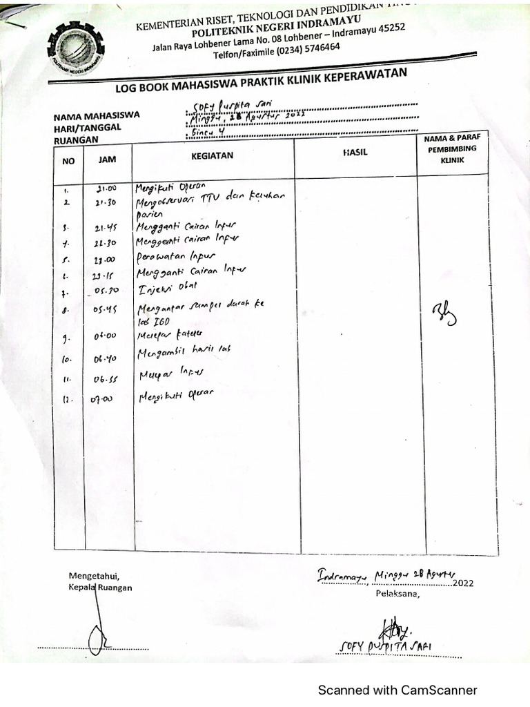 Log Book - Sofy Puspita Sari - Gincu 4 | PDF