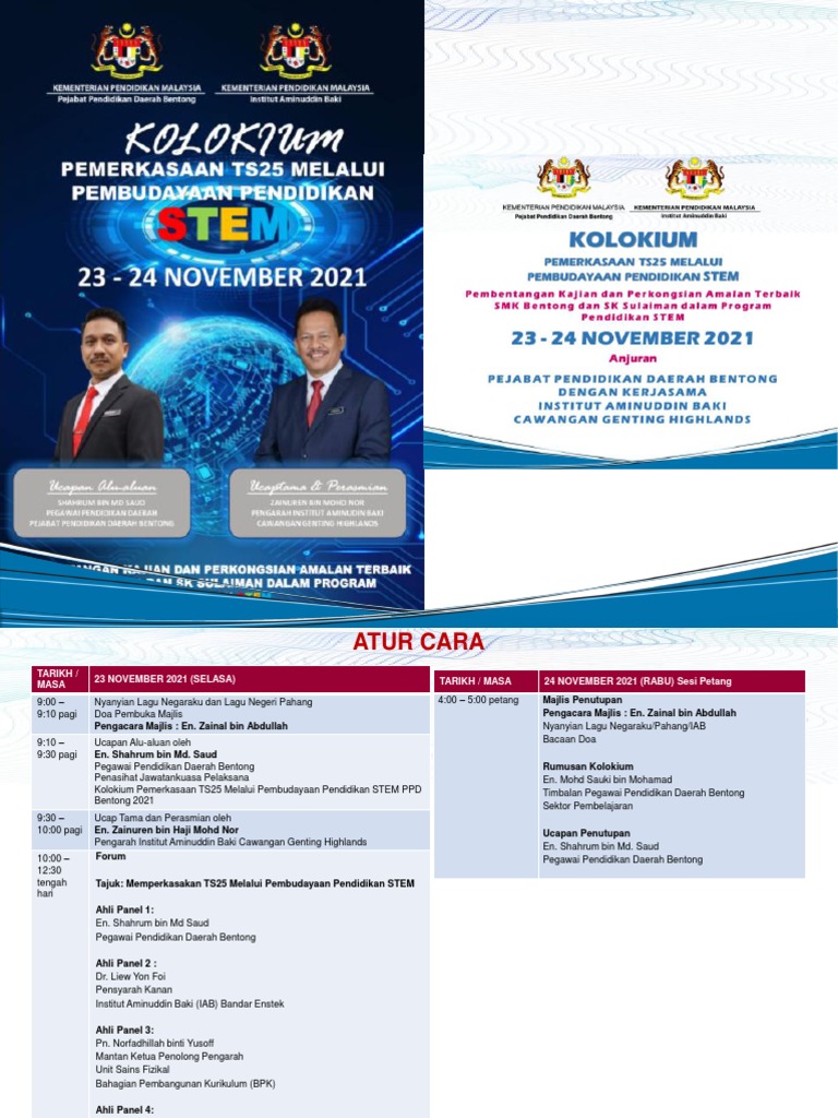Brosur Kolokium STEM PPD Bentong | PDF